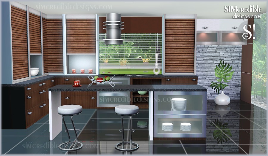 My Sims 3 Blog: Concordia Kitchen Set by Simcredible Designs