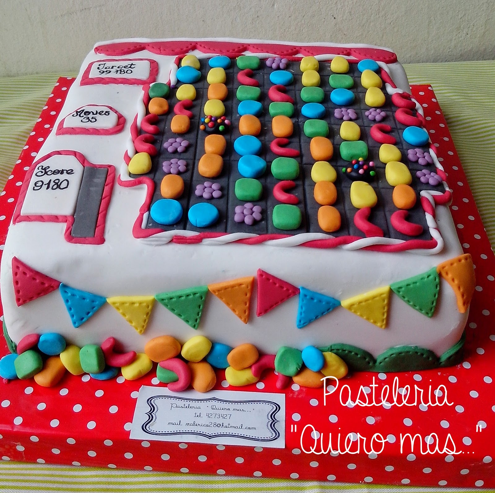 Delicias Quiero mas...: Torta Candy Crush!!!!!