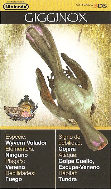 El Pozo de la Eternidad: Monster Hunter 3 Ultimate: Gigginox