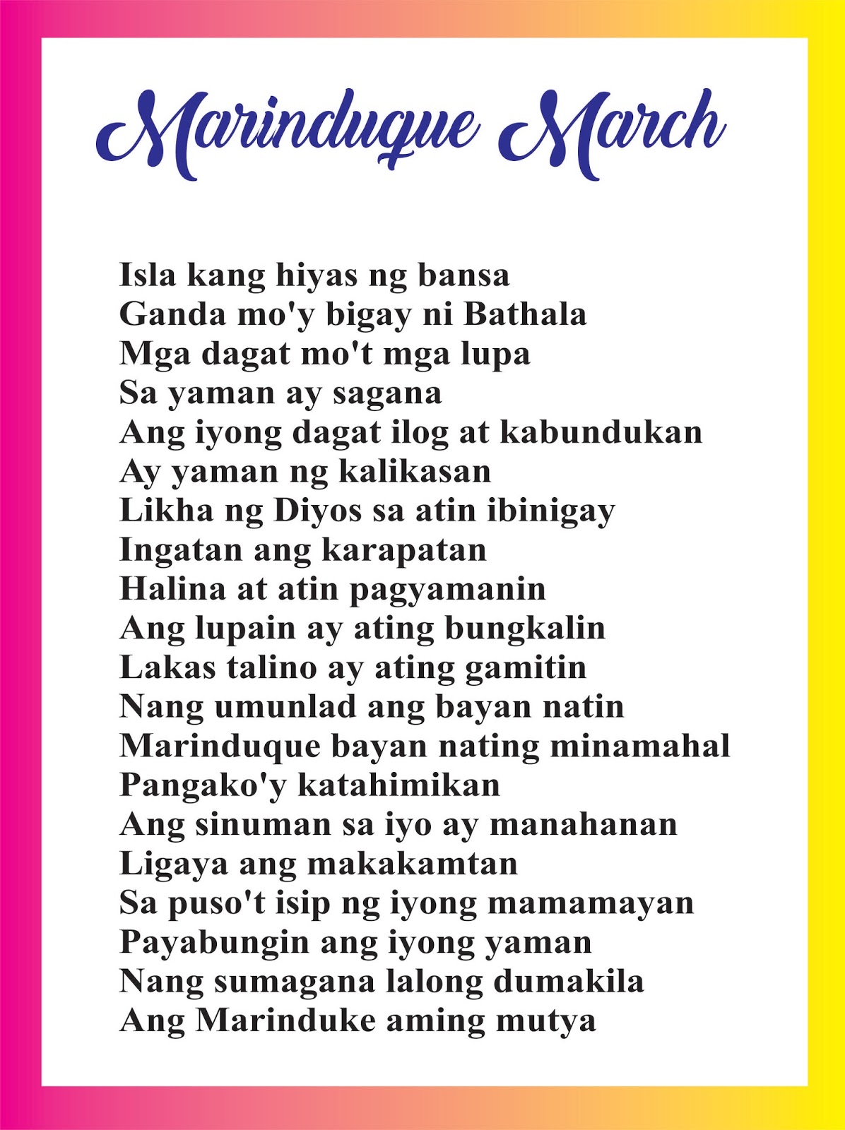 Mellec Computer Center Educational Blog: Marinduque March