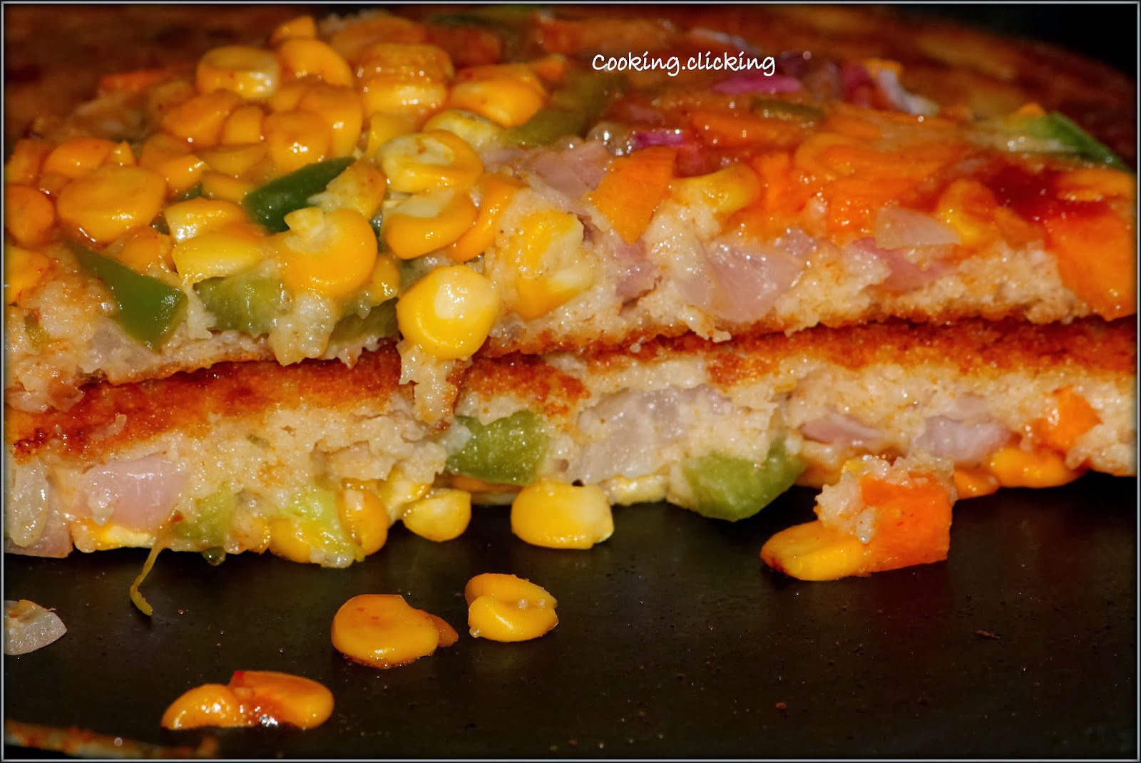 My Passion for cooking: Idli batter pizza