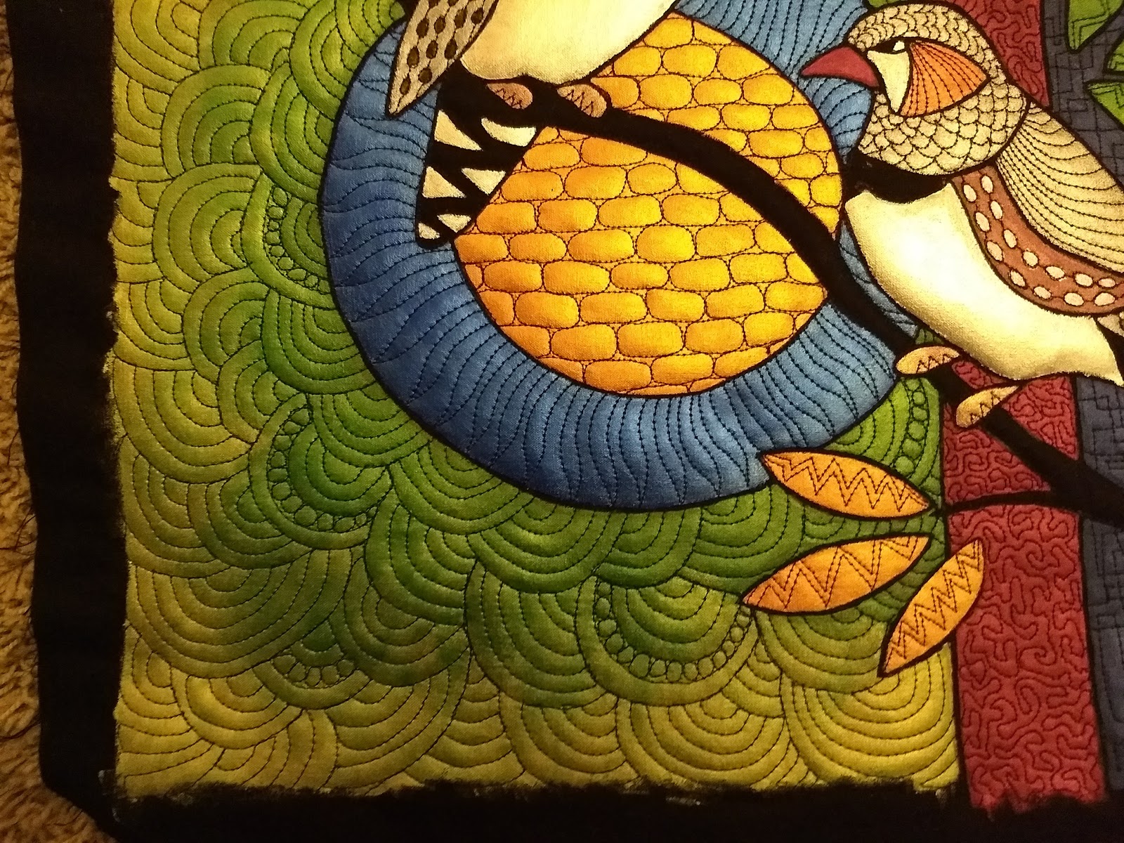 Websterquilt: Helen Godden's Zebra Finches