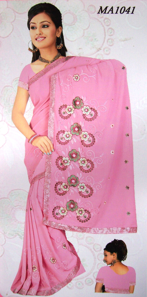 Pink & Purple Saree