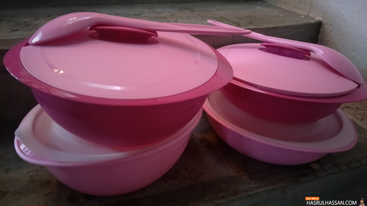 Beli Tupperware Set Serveware Warna Pink