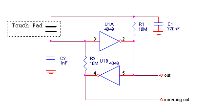 Build a Toggle Touch Switch Using Two Inverter Gates | Electronic ...