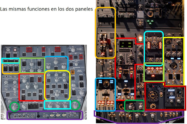 Overhead panel 737-800 Vs CSeries (A220)