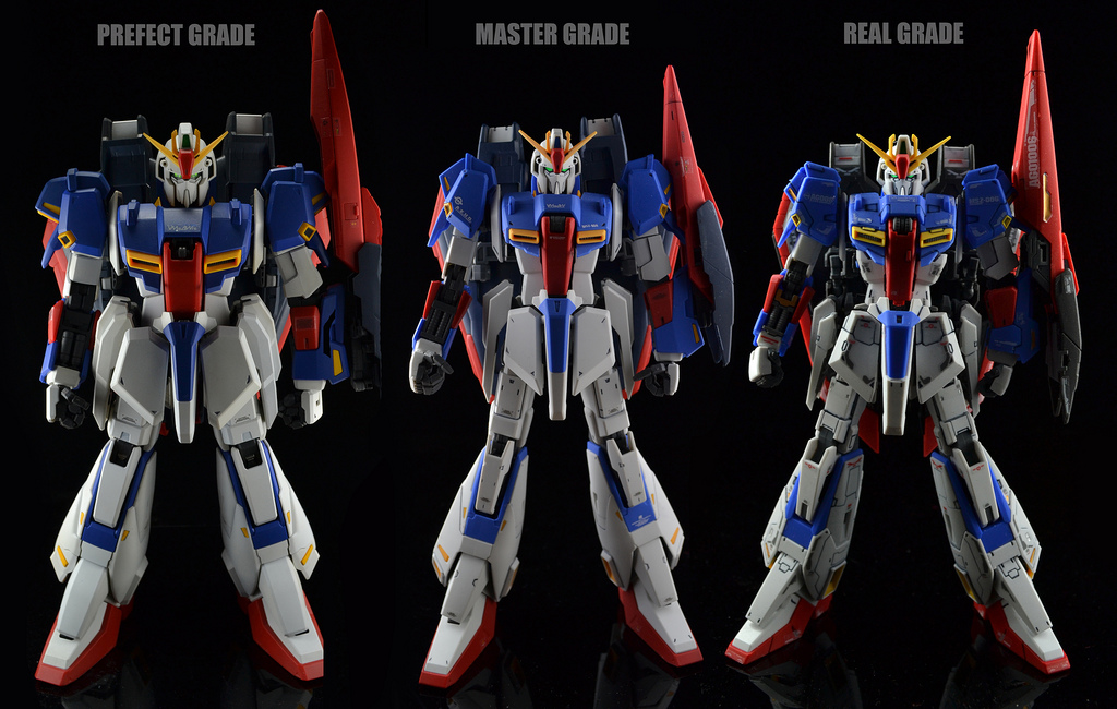 PG and RG Zeta Gundam Comparison