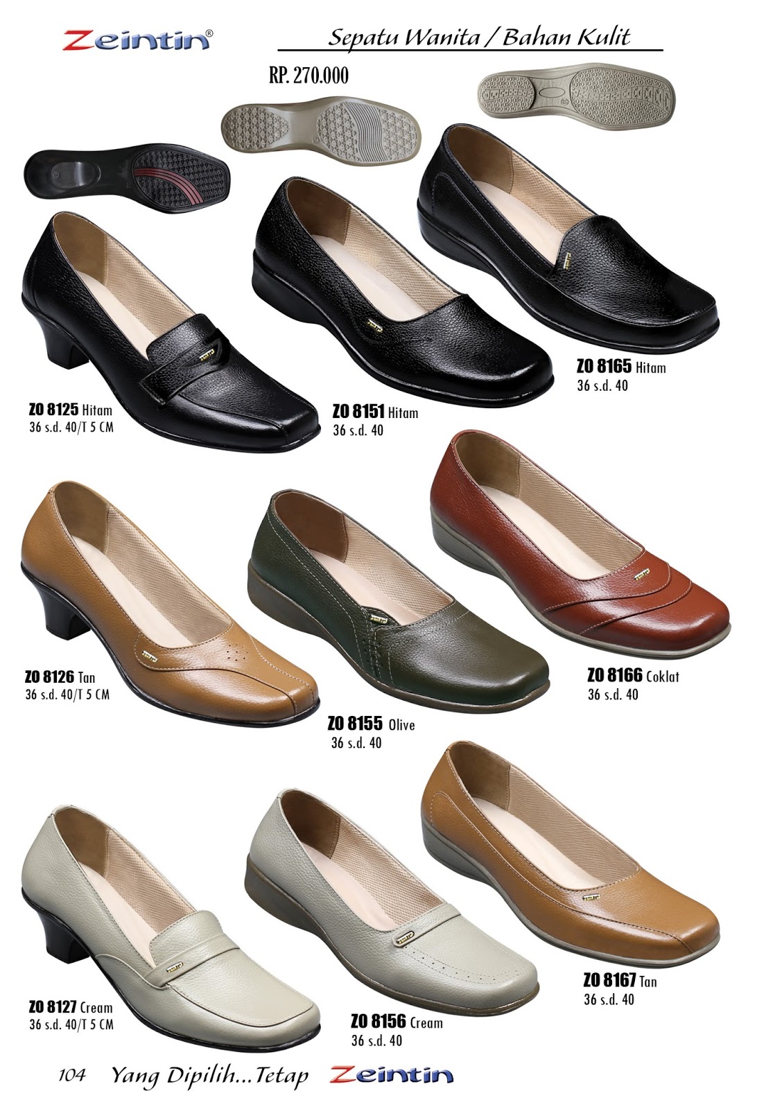 Sepatu Wanita Bahan Kulit II - Online Mall Sepatu dan Tas Indonesia