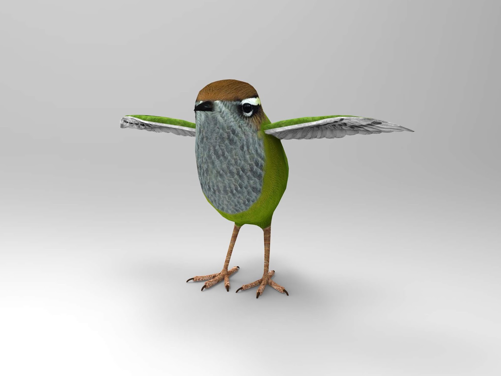 Yogesh Ramu Chaure: Low-poly Bird Model, Model done in Maya and ...