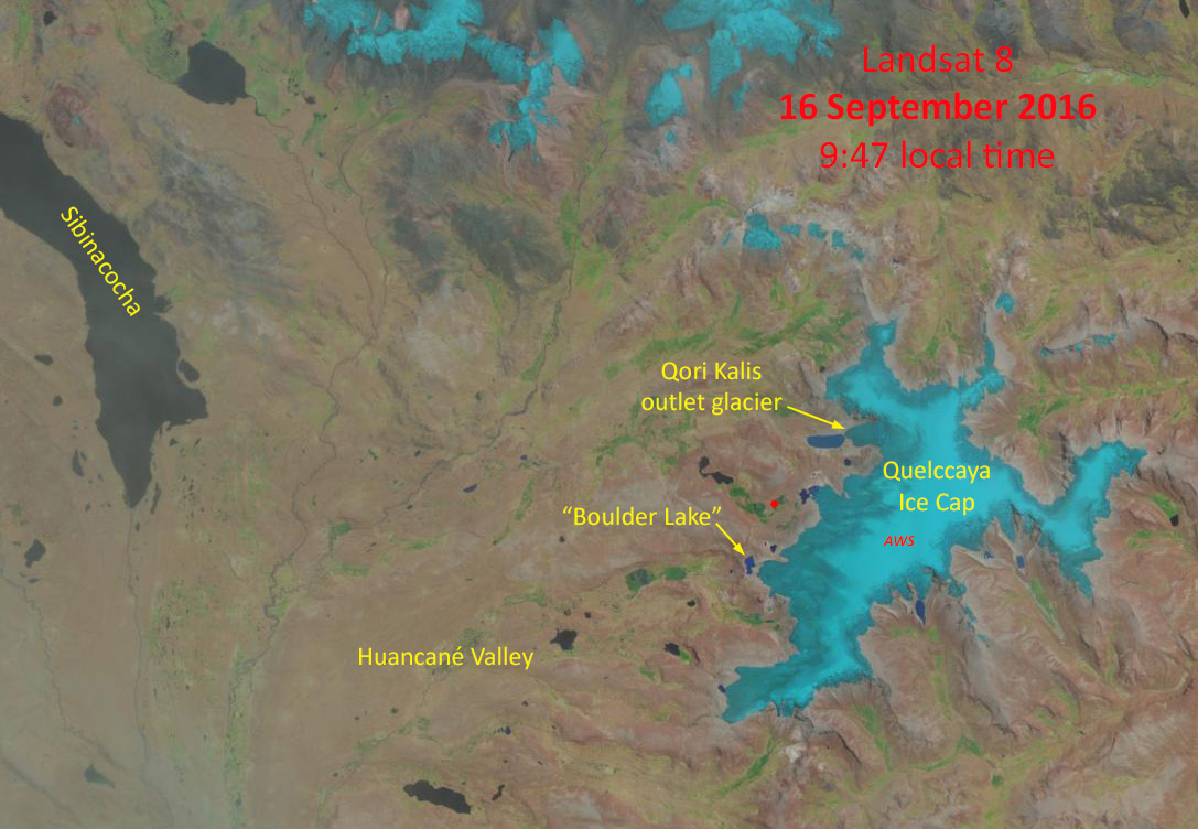 Quelccaya Ice Cap: Snowline continues rising