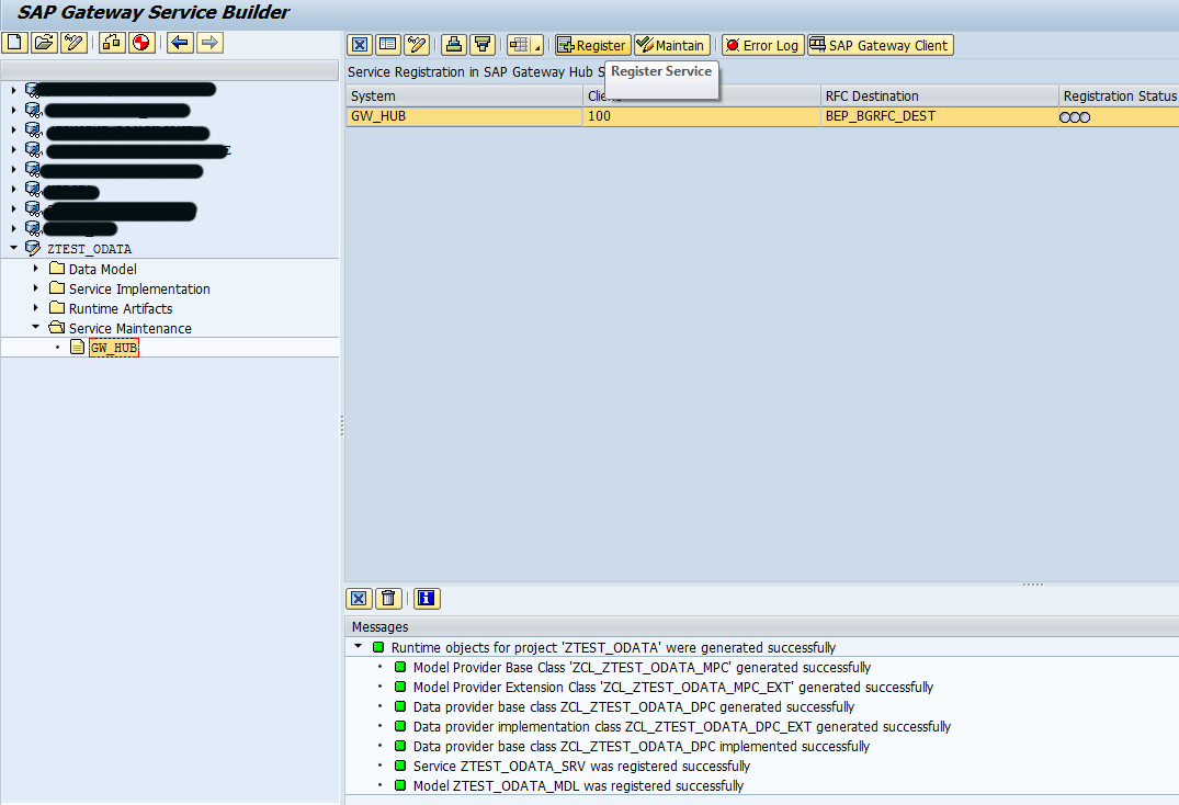 Step By Step Gateway Odata Service Creation Using Segw Method 1 Importing Ddic Structure