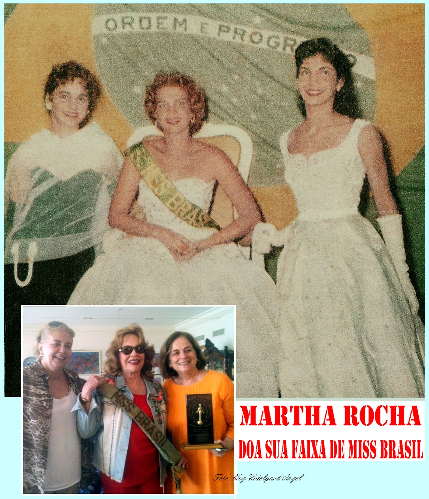 MISSES NA PASSARELA: MARTHA ROCHA DOA SUA FAIXA DE MISS BRASIL!