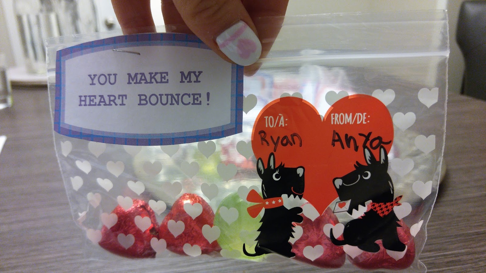 Bo's Bodacious Blog: Valentine's Day: "You Make My Heart Bounce" Treat Bags