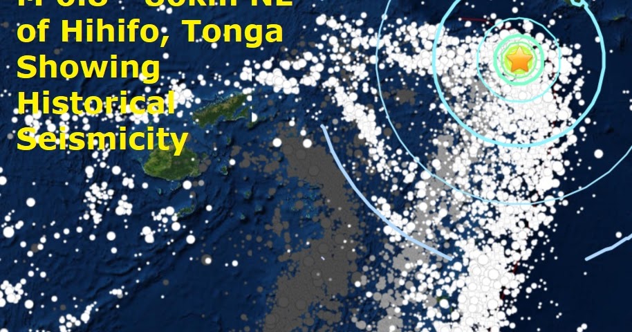 The Big Wobble : A magnitude 6.8 - 86km NE of Hihifo, Tonga is the 4th ...