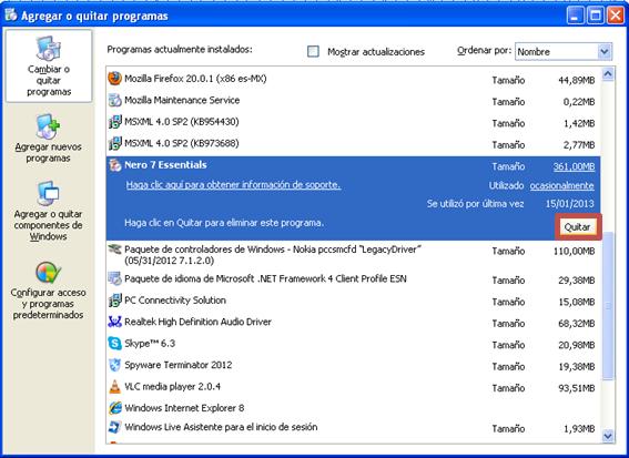 Desinstalar Programas de Windows: Cómo quitar un programa instalado en ...