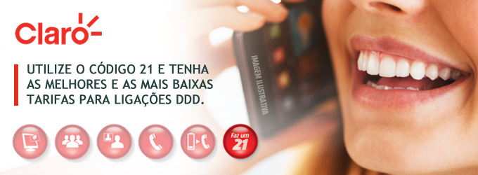 Claro para empresas: Use o codigo 21 da Claro