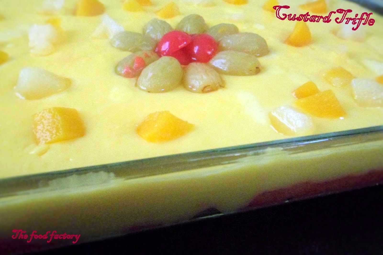 Custard trifle | The food factory