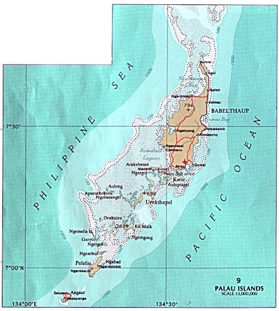 PALAU - GEOGRAPHICAL MAPS OF PALAU ~ Klima Naturali™
