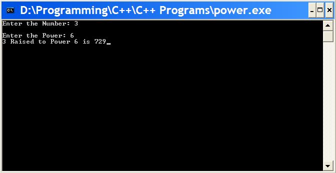 CALCULATE POWER OF A NUMBER - PROGRAMMING