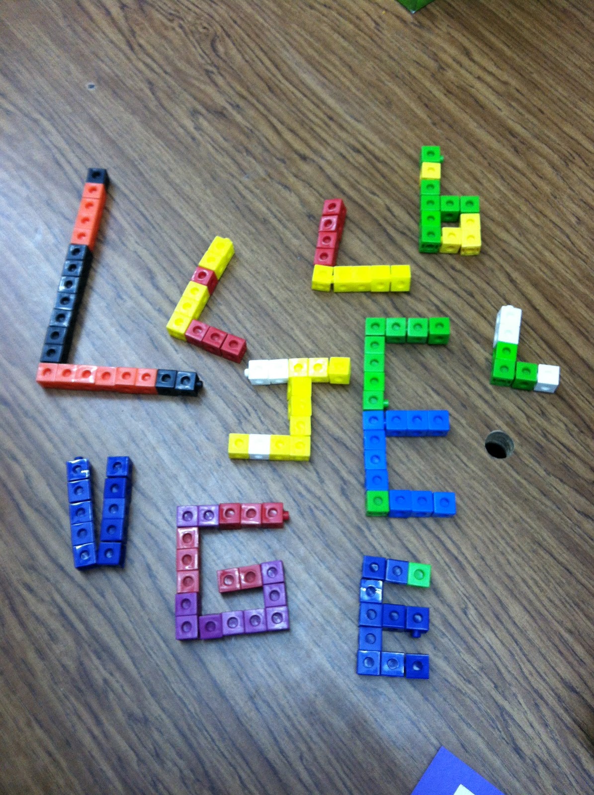 Bathroom Pass Freebie & Linking Cube Letters | Falling into First