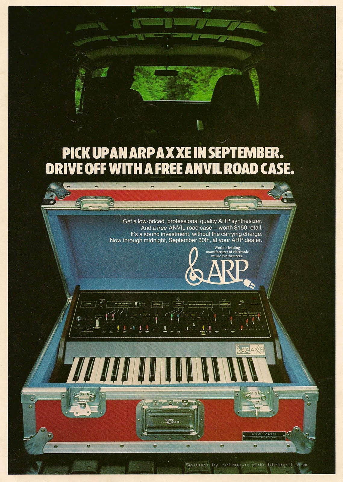 Retro Synth Ads: ARP Axxe "The most creative part of an ARP..." ad ...