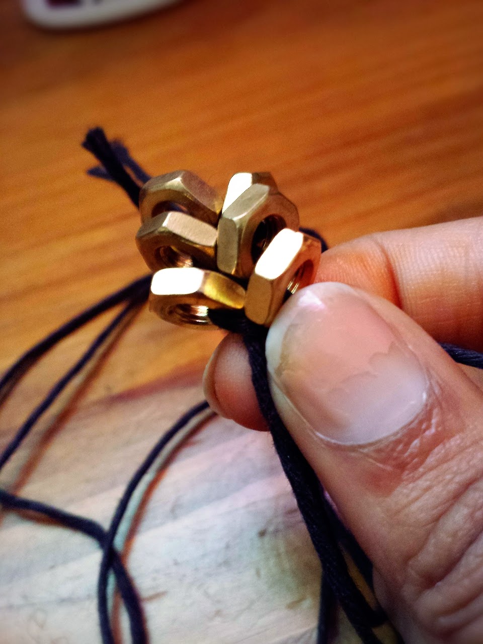 Coffee and Khajoor: DIY Hexagonal Nut Bracelet