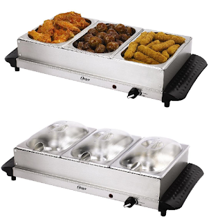 Oster Large Triple Warming Tray Buffet Server $27 (Reg $39.99) + Free ...