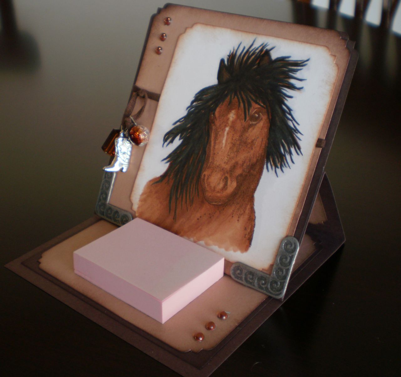 Bits By Nancy: Post it Note Easel Cards with wings and things