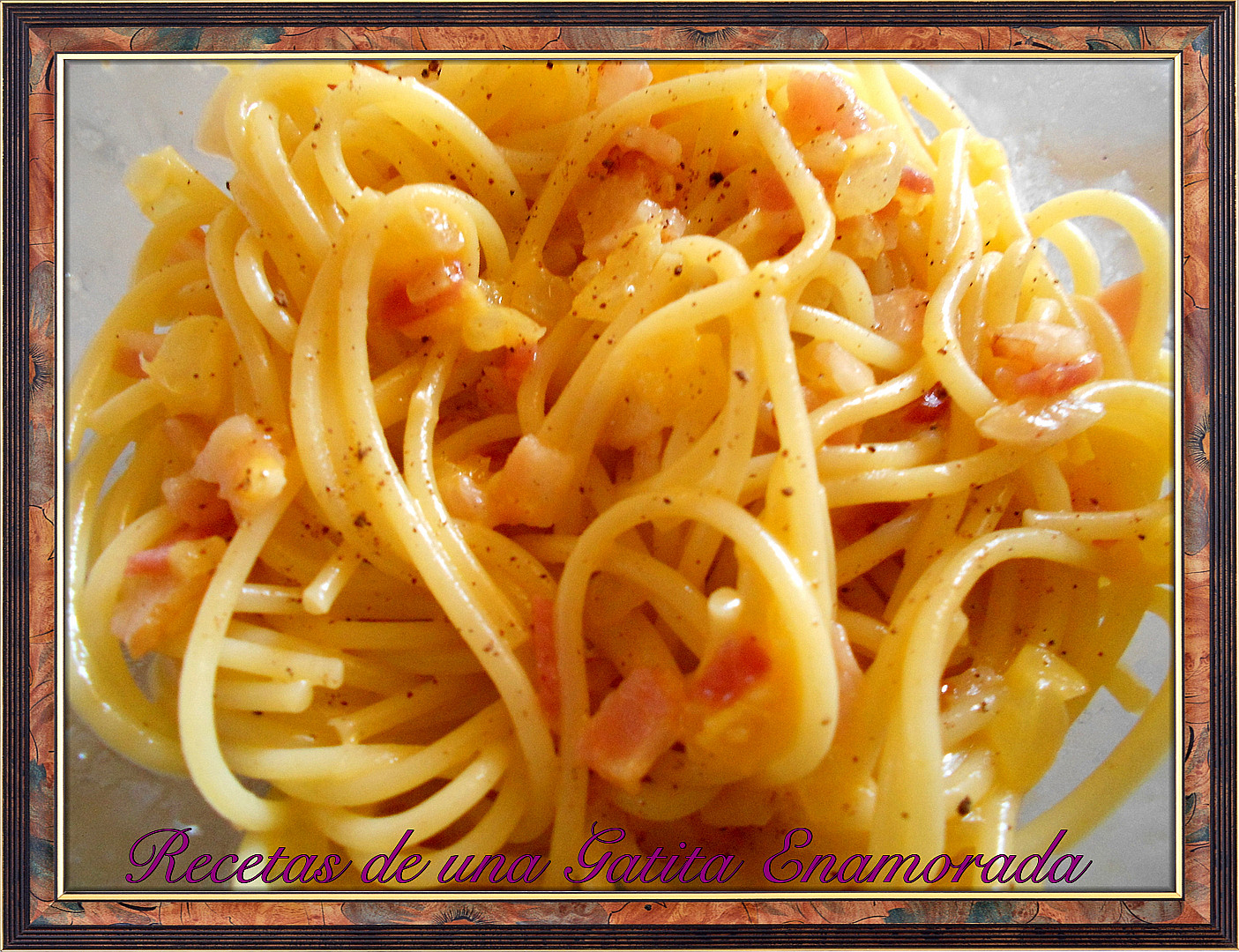 Espaguetis A La Carbonara Light Para Dieta Recetas De Una Gatita