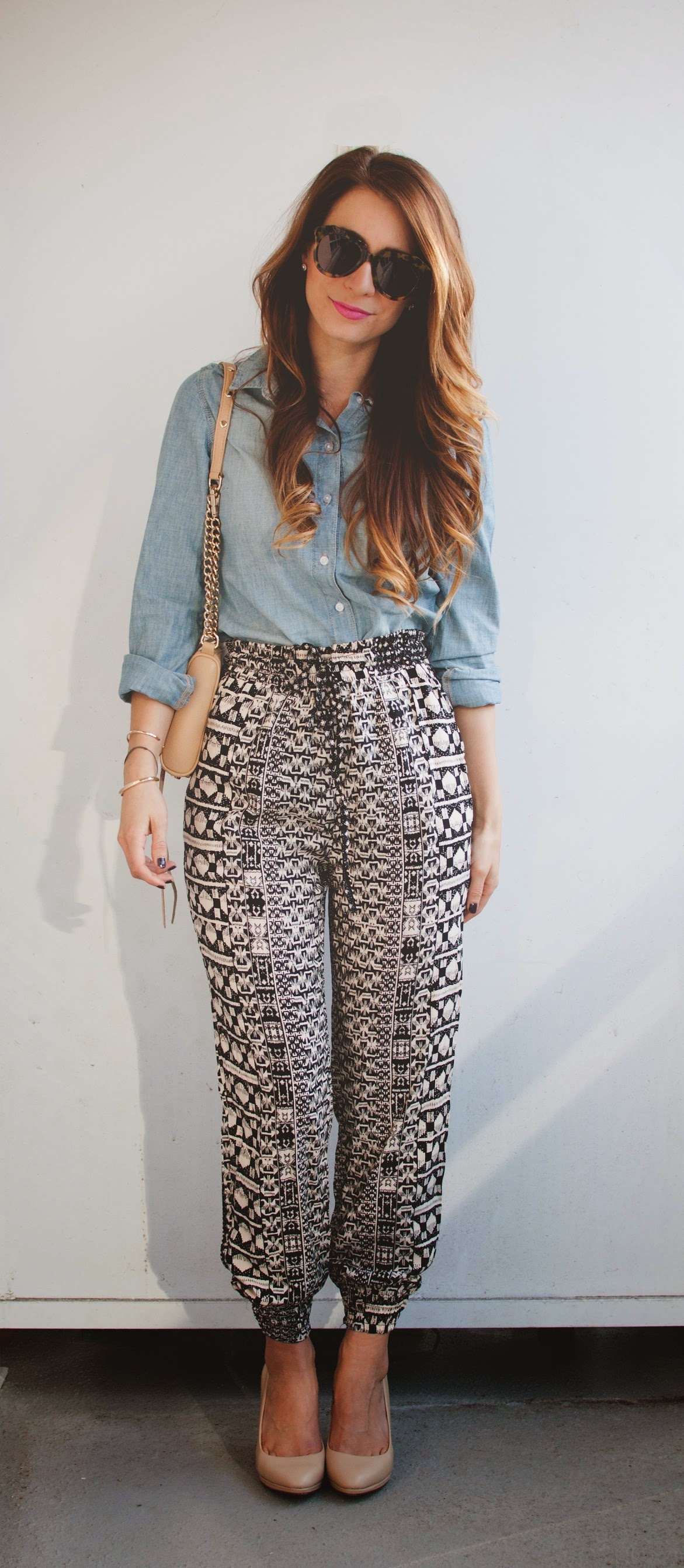 OOTD - Patterned Jogging Pants | La Petite Noob | A Toronto-Based ...