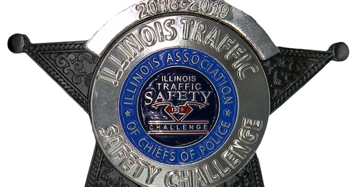 Point Emblems: IL Traffic Safety Gun Metal Badges