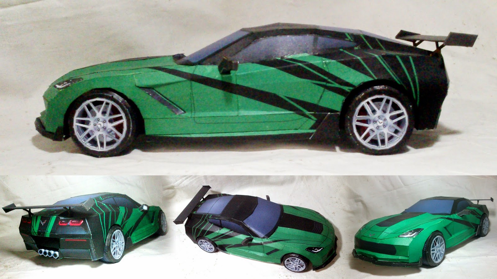 Modelo Papercraft Chevrolet Corvette C7 Stingray 2014