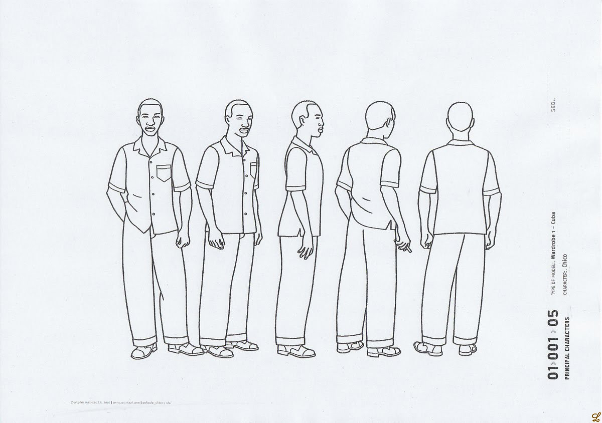 Living Lines Library: Chico & Rita (2010) - Model Sheets