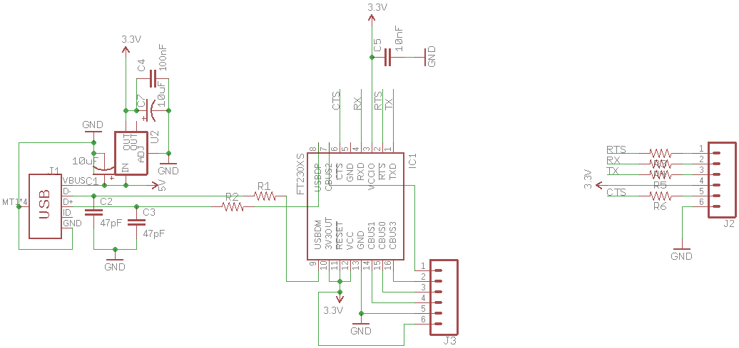 FT230X usb seri adaptörü