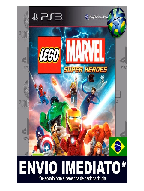 Lego Marvel Super Heroes para Ps3 Jogo em Mídia Digital - Arte no Papel ...