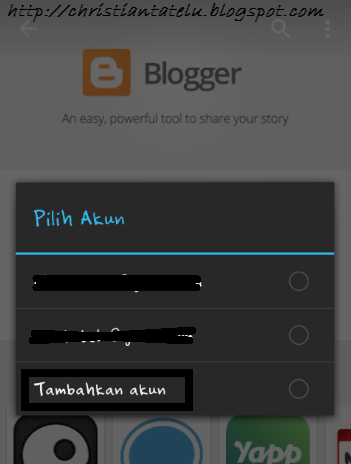 Cara membuat blog di Smartphone melalui aplikasi Blogger