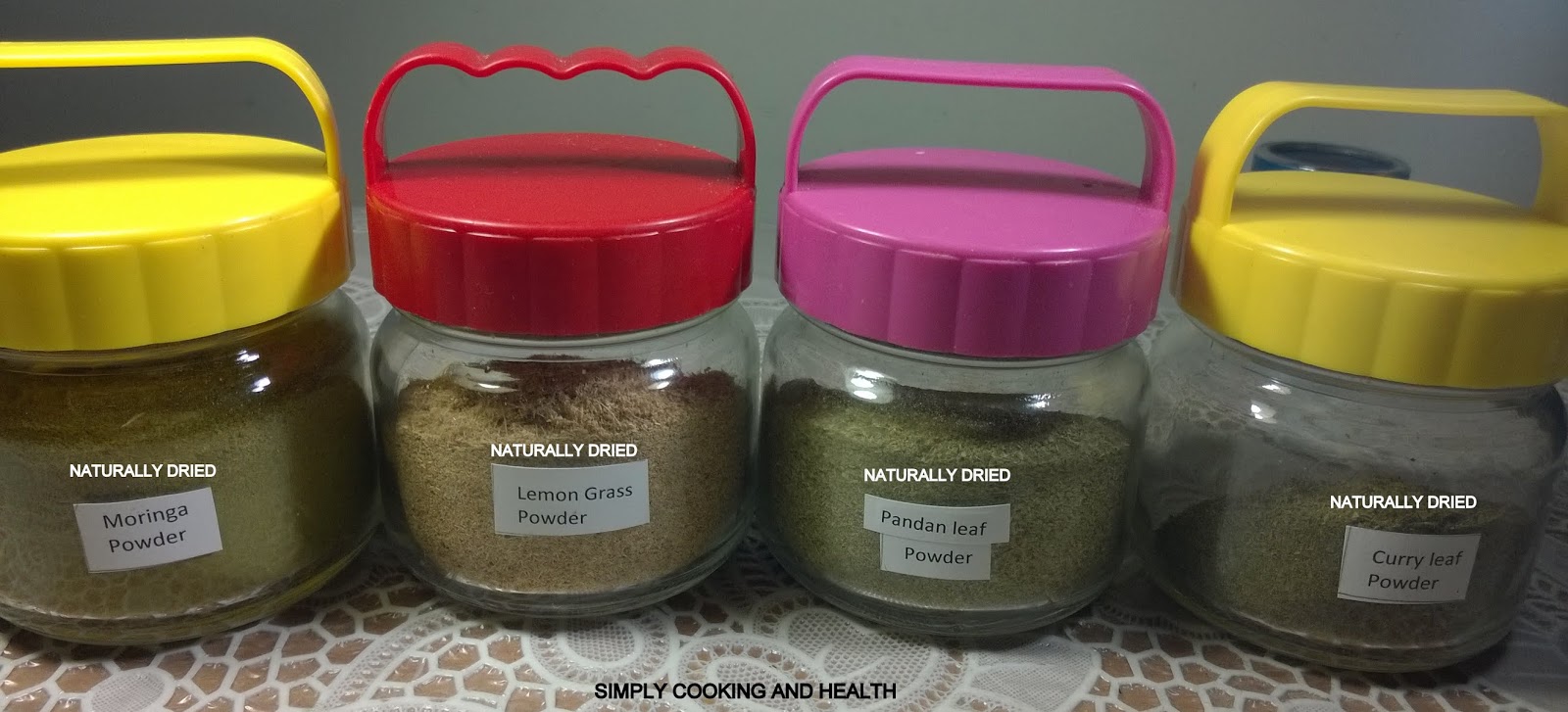 Simply Cooking and Health: Making of indoor air dried lemon grass Powder
