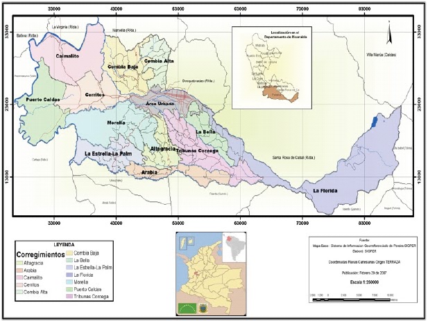 Pereira Colombia Map