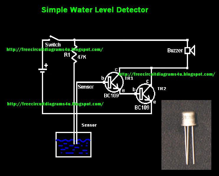 SKEMA RANGKAIAN PENDETEKSI LEVEL AIR ~ Hobi Elektronika