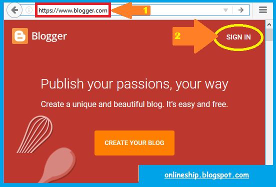 onlineship: Write and Publish a New Blogger Post on Blogspot
