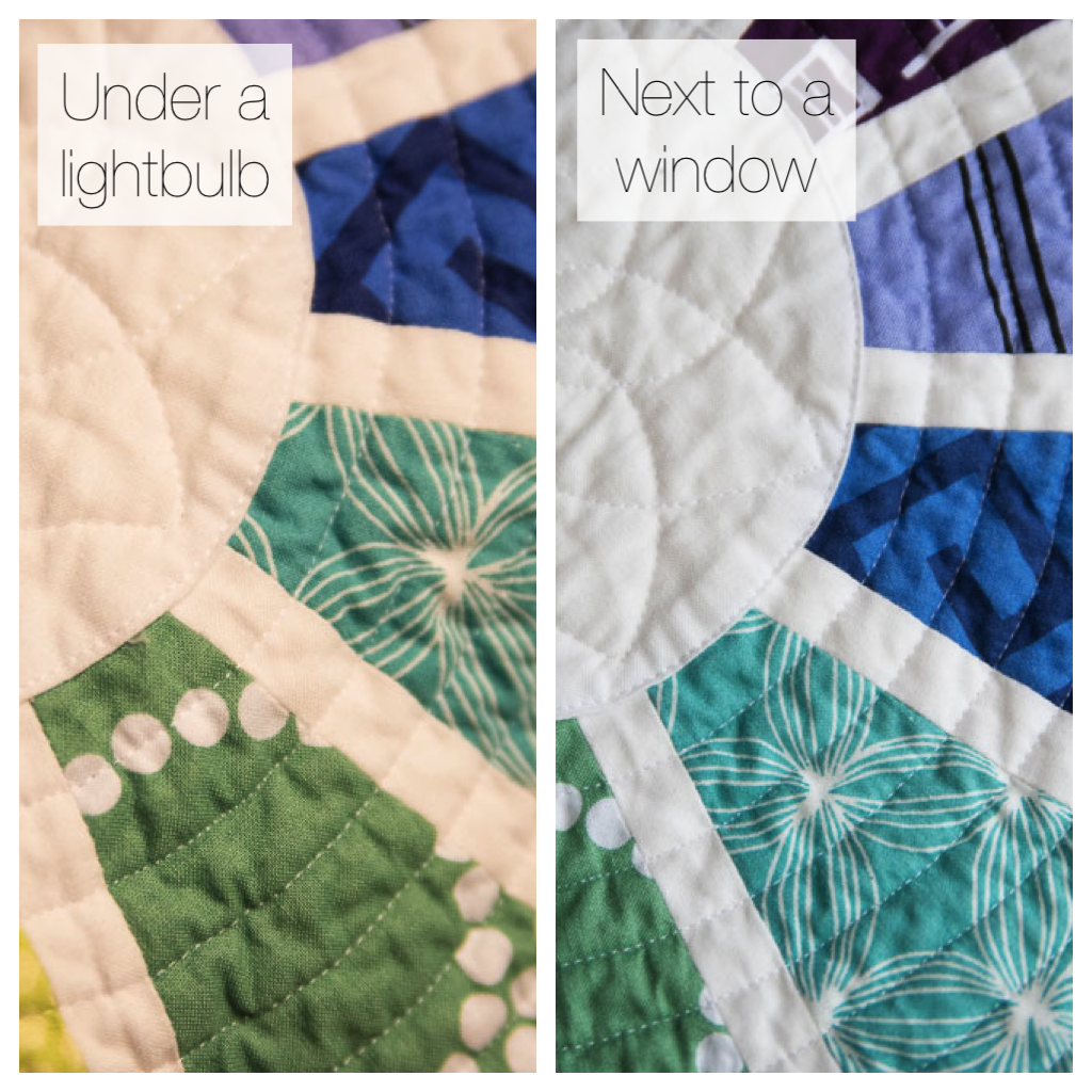 Hyacinth Quilt Designs: Take Better Quilt Photos-Light!