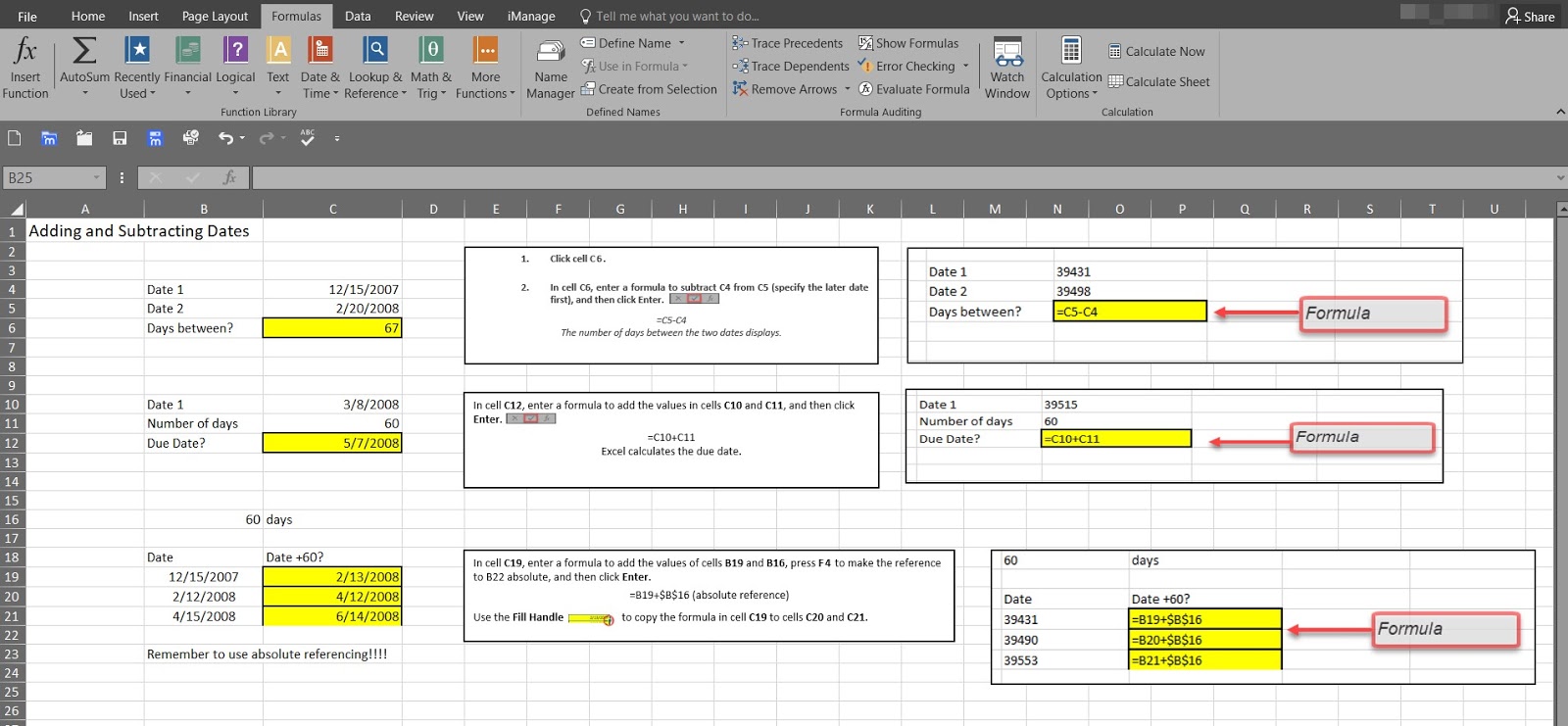 Discussions with Radiance: Microsoft Excel - Working with Formulas and Functions