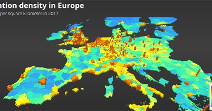 Maps Mania: European Population Density