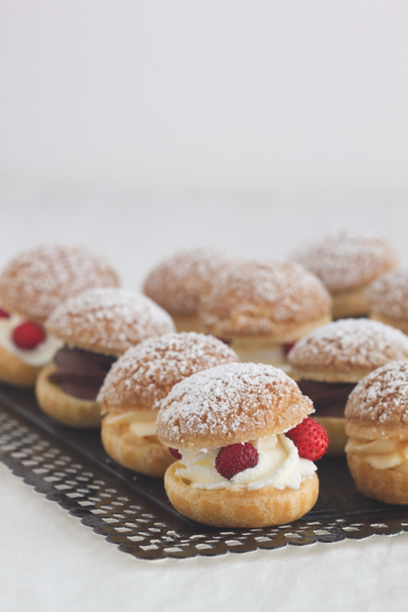 Petit choux amb cruixent - Cuina per a llaminers