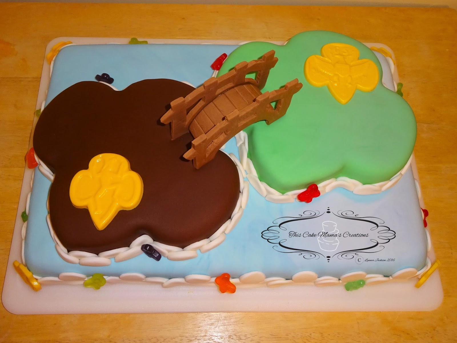 Cake Mama's Creations: A Bridge and Butterflies