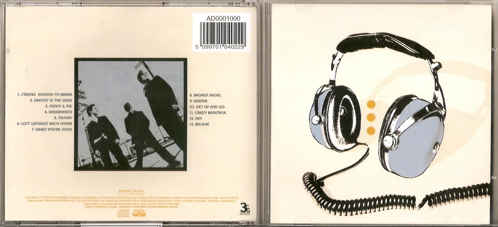 Encarte: Hanson - Underneath - Encartes Pop