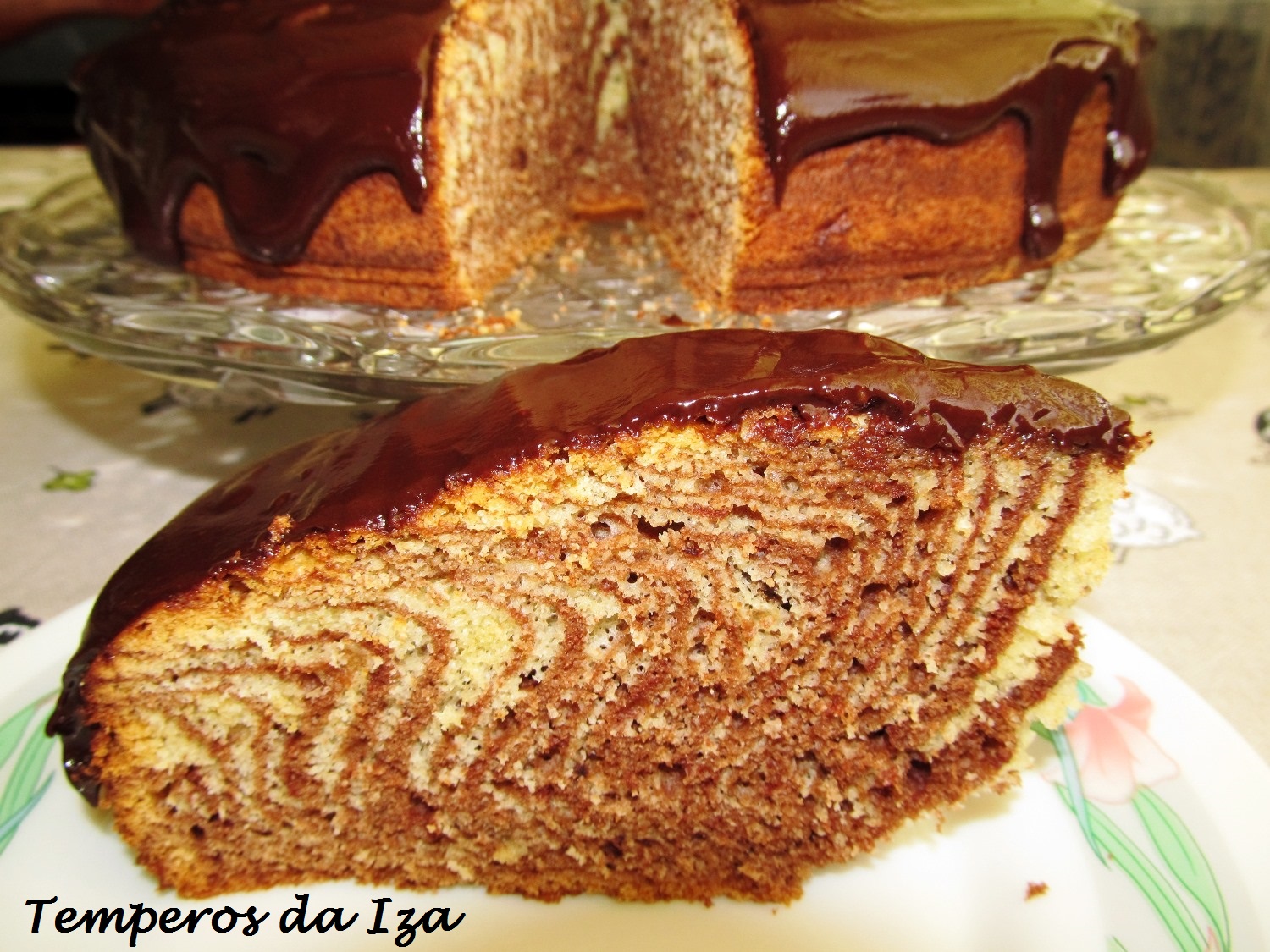 Temperos da Iza: Bolo Zebra