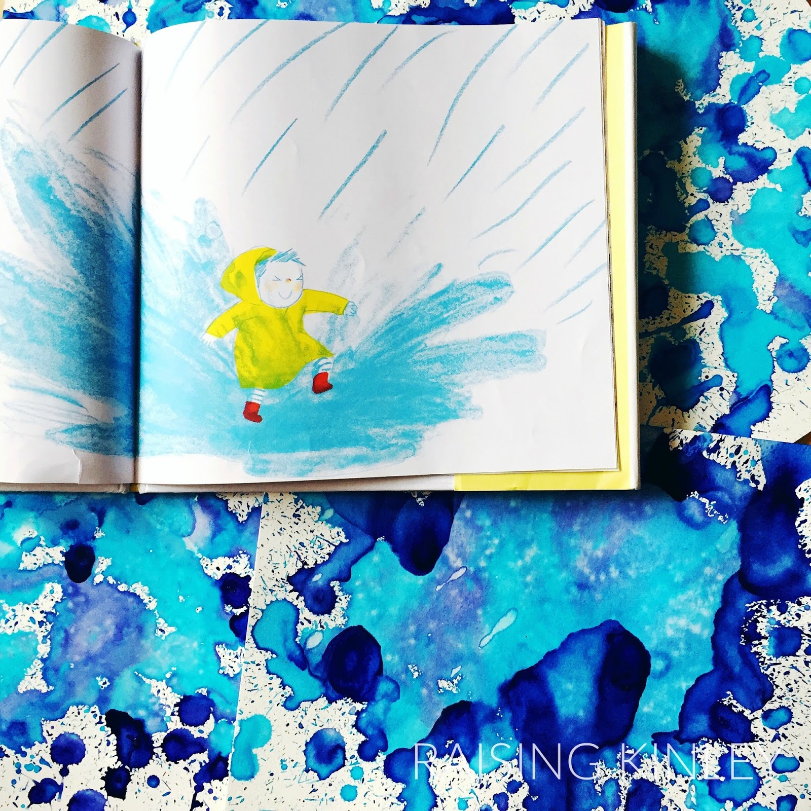 SPLISHY-SPLASHY PUDDLE PAINTING | Raising Kinley