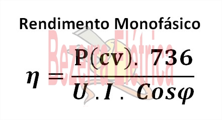 Bezerra Elétrica: Fórmula para Calcular Rendimento de Motor Monofásico