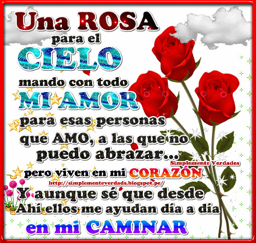 Simplemente Verdades Una Rosa Para El Cielo